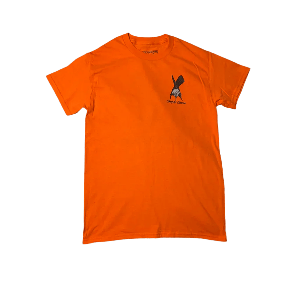 Birdie Hunter Tee (Blaze Orange) – Bold Style & Comfort